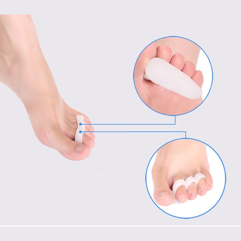2pcs =1pair Silicone Gel Toe Separator Toe Finger ... – Grandado