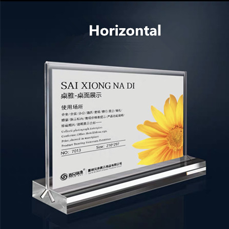 Acrylic Sign Holder A4 Clear Price Tag Table Sign ... – Vicedeal