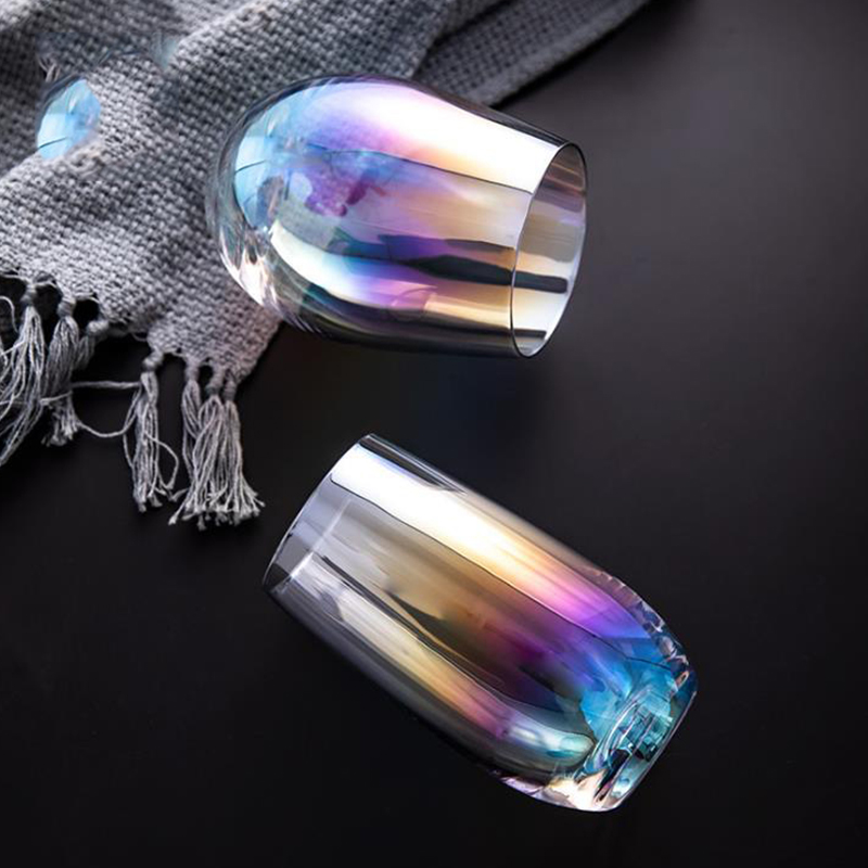 Colorful Lead-free Glass Cup Luxury Transparent Wa... – Grandado