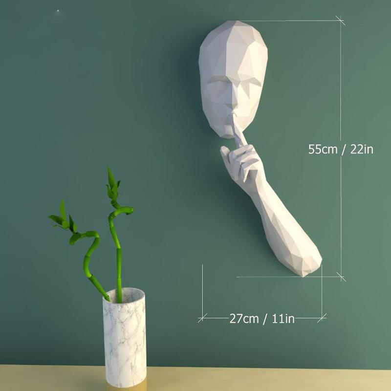 3D Paper Model of The Silent Person Paper craft Ho... – Grandado