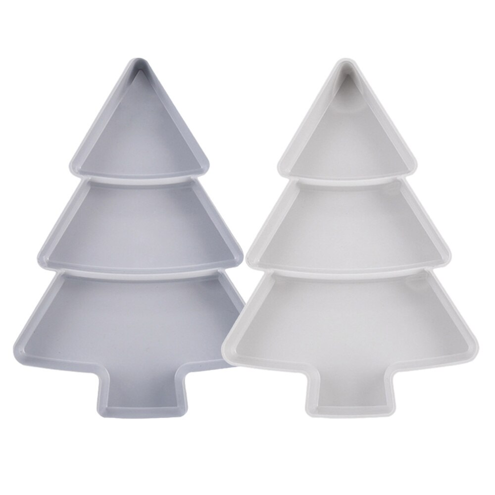2pcs Christmas Tree Shape Dish Trays Candy Snacks ... – Grandado