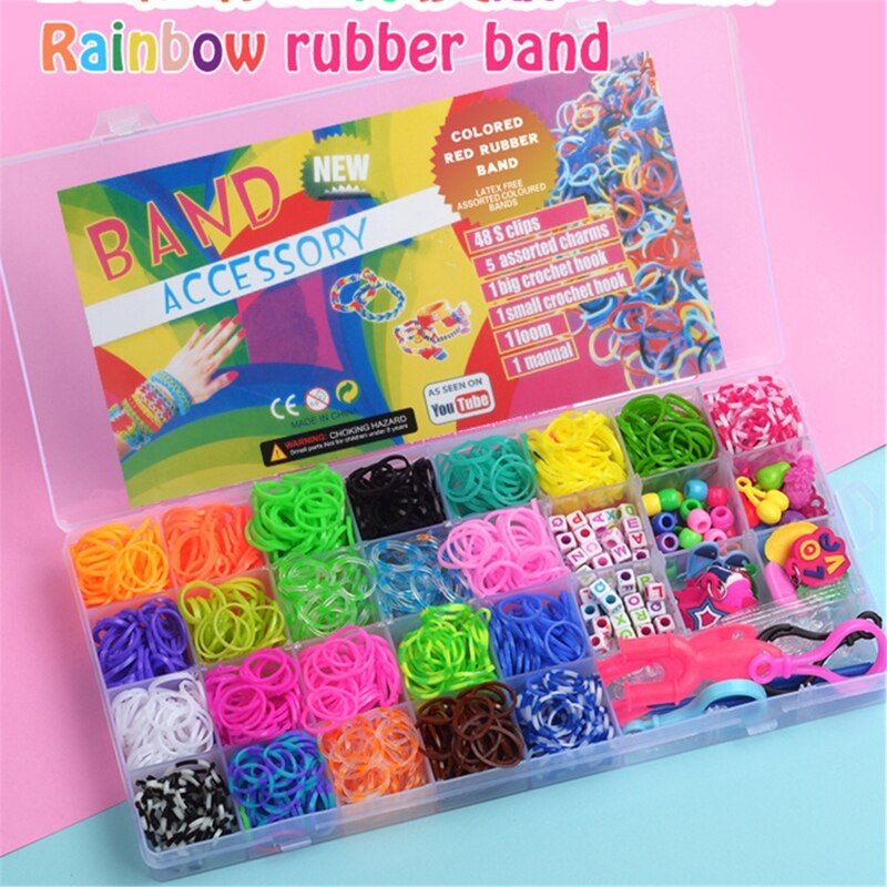 1500pcs Rainbow Rubber Bands Set Kid Multi-functio... – Vicedeal