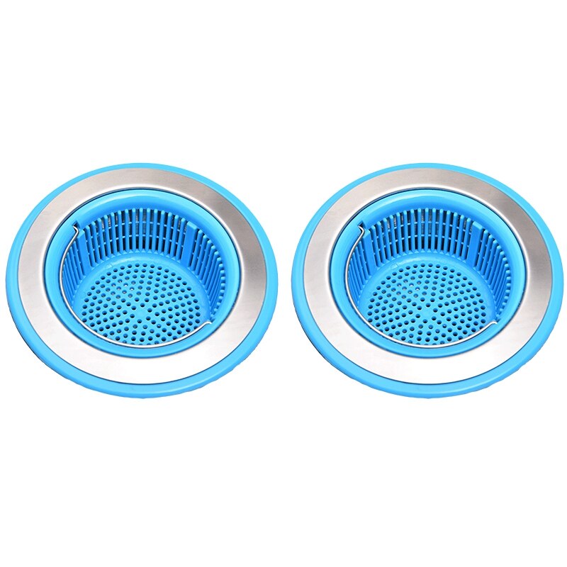 2 Pack - Kitchen Sink Drain Basket Strainer Food C... – Vicedeal