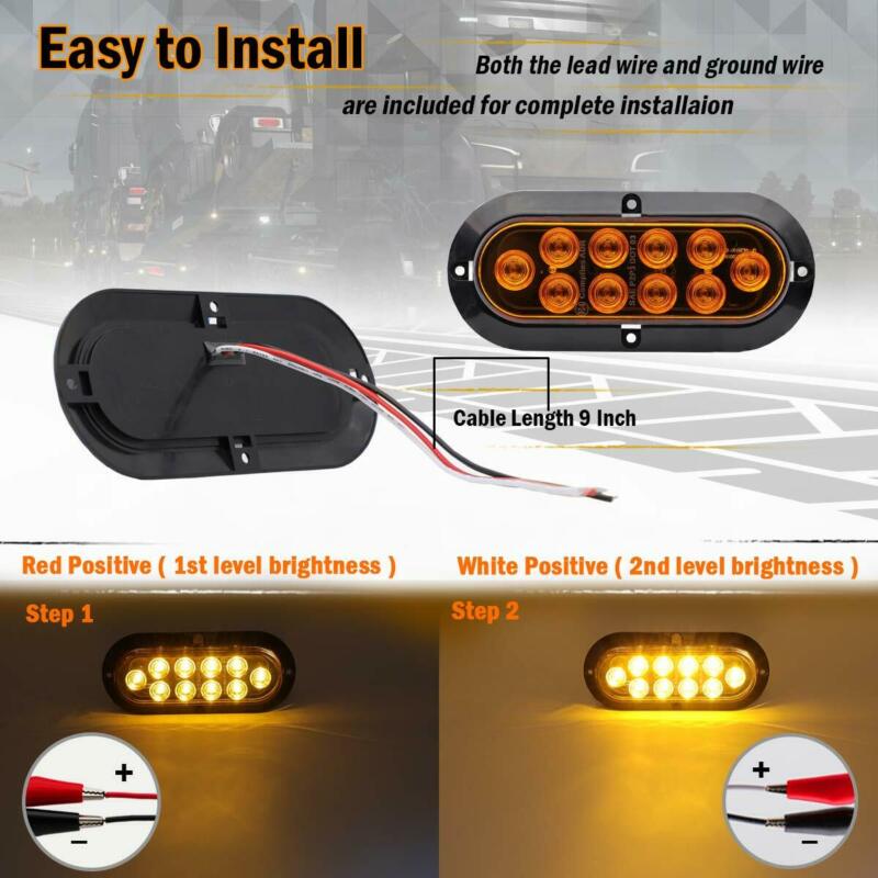 12V DC Tail Light Reversing 2 Red + 2 Amber Stop B... – Grandado