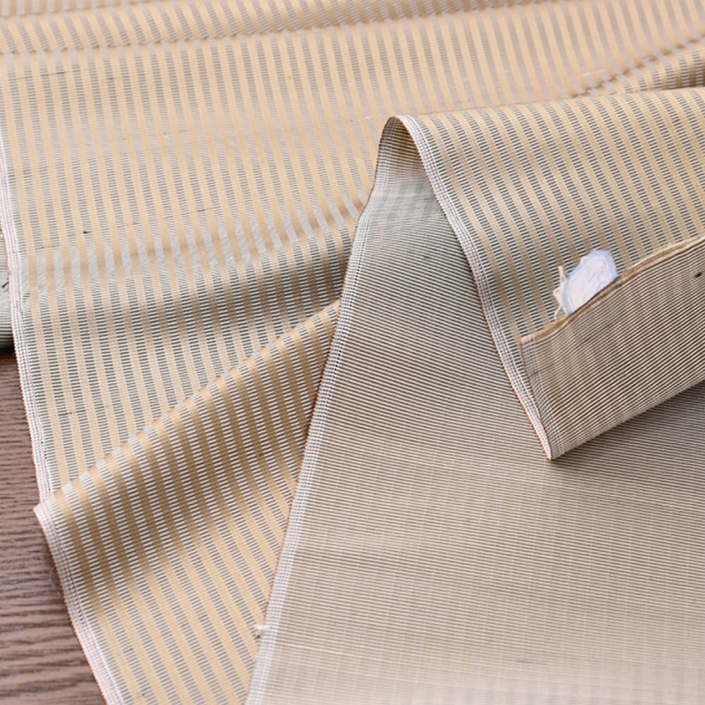 Jacquard Vertical Stripe Silk Dupioni Satin Fabric... – Vicedeal