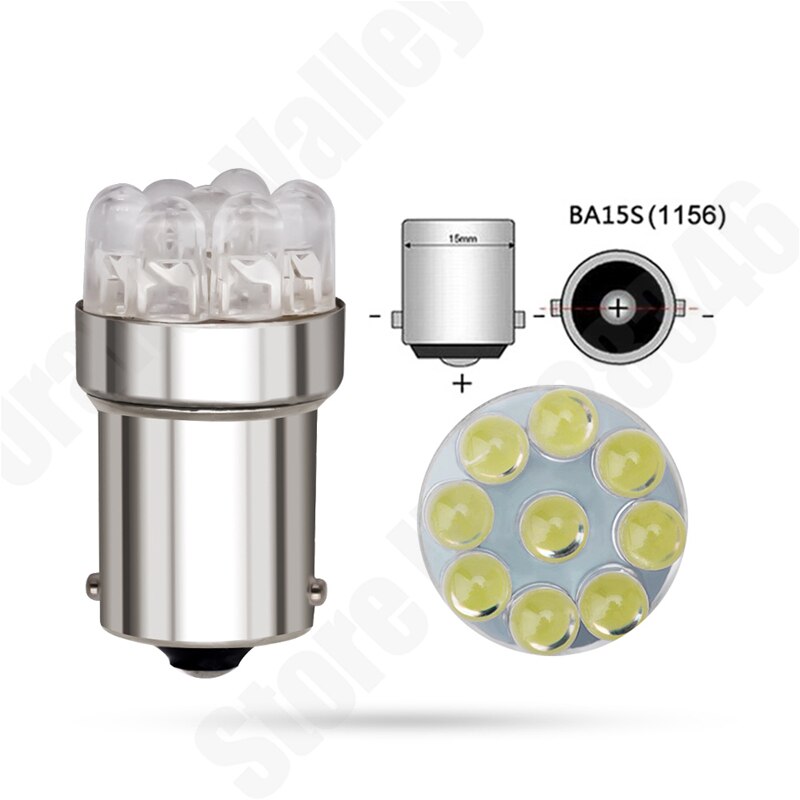10 stks 1156 BA15S P21W S25 7506 R5W Pure White 9 ... – Vicedeal