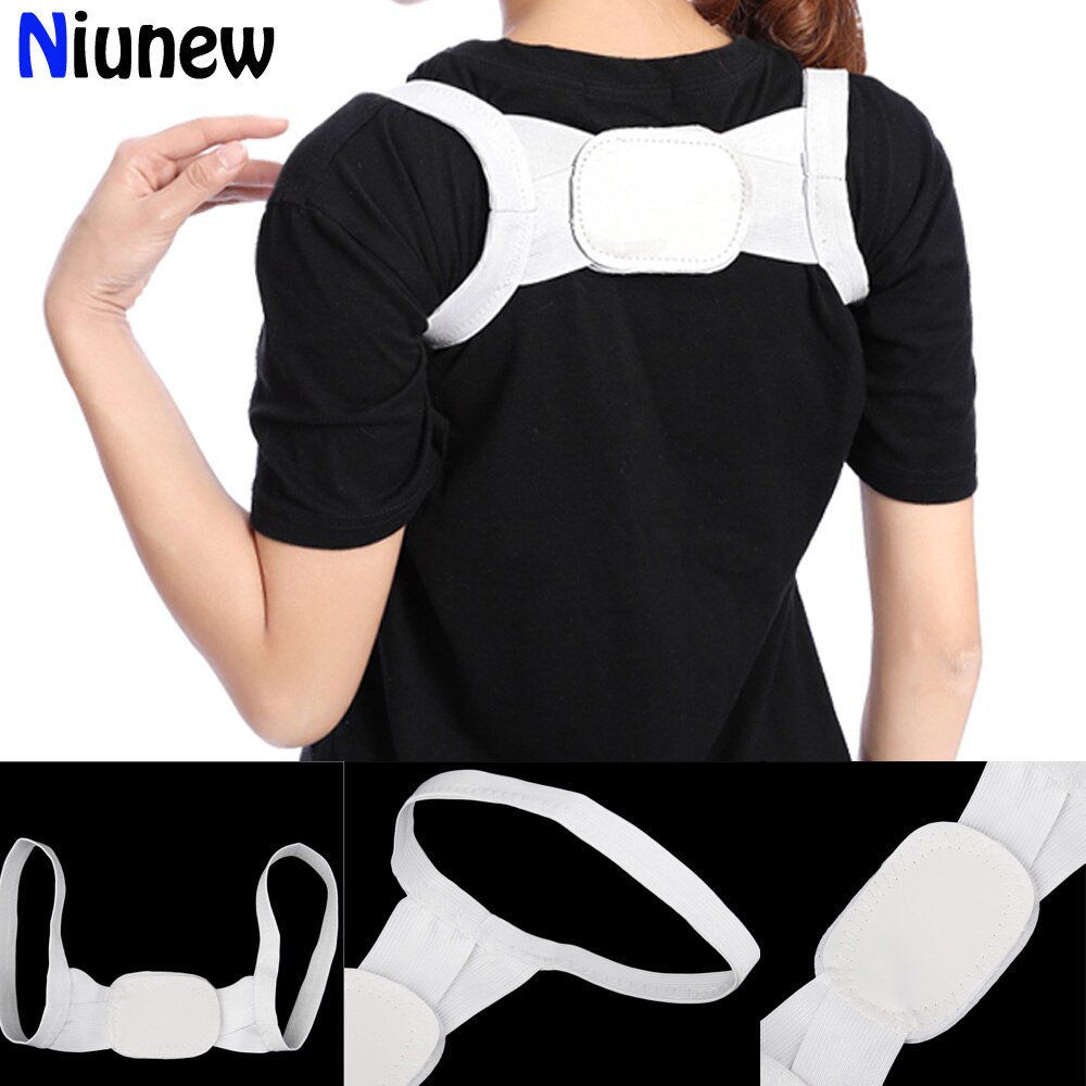 Unisex Back Brace Support Shoulder Belt Corrector ... – Vicedeal