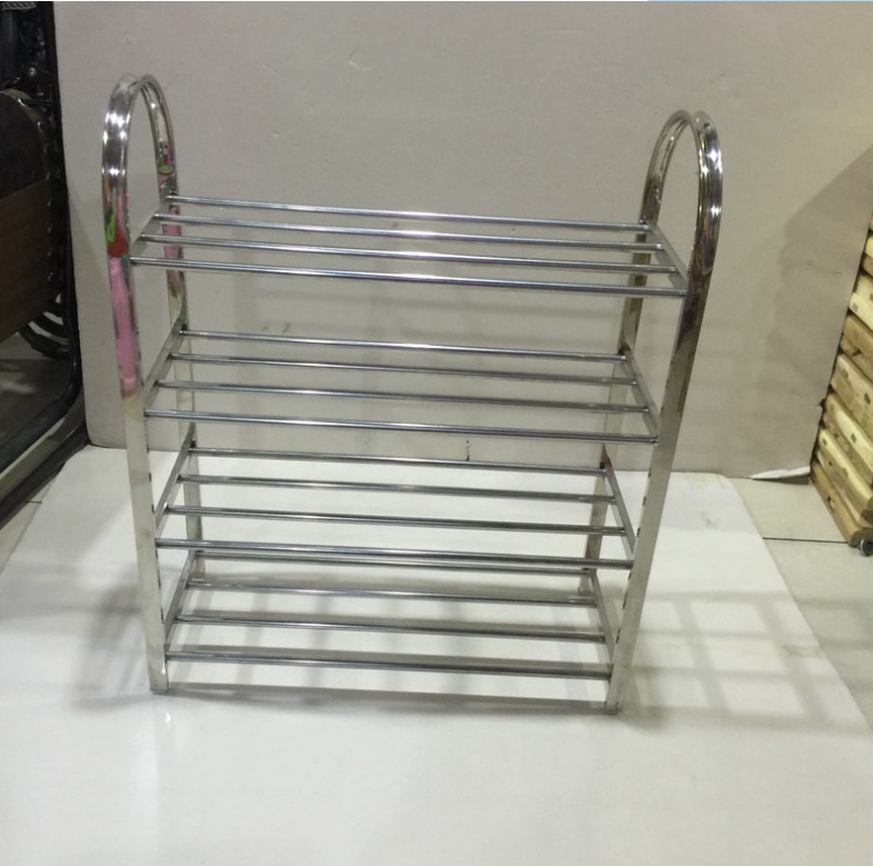 Stainless steel shoe rack multi-layer simple shoe ... – Vicedeal