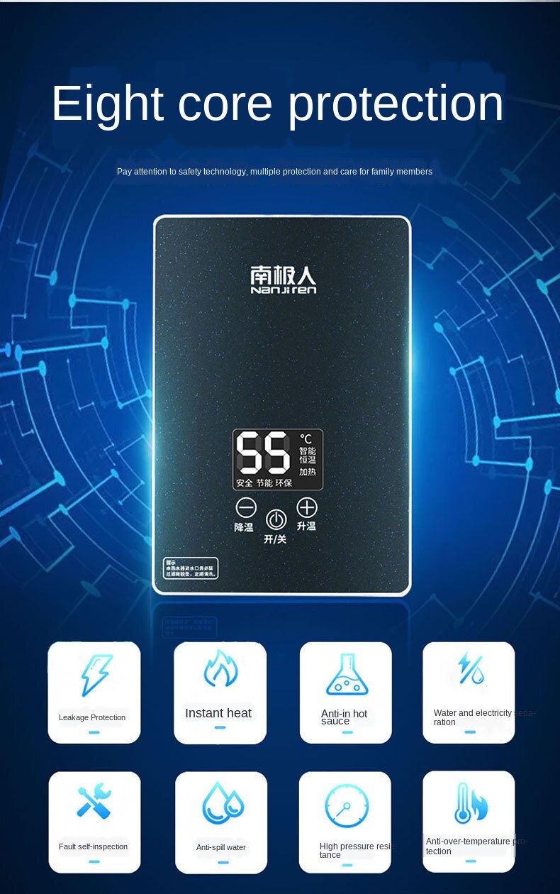 Electric Water Heater Instant Immersion Heater Sho... – Grandado