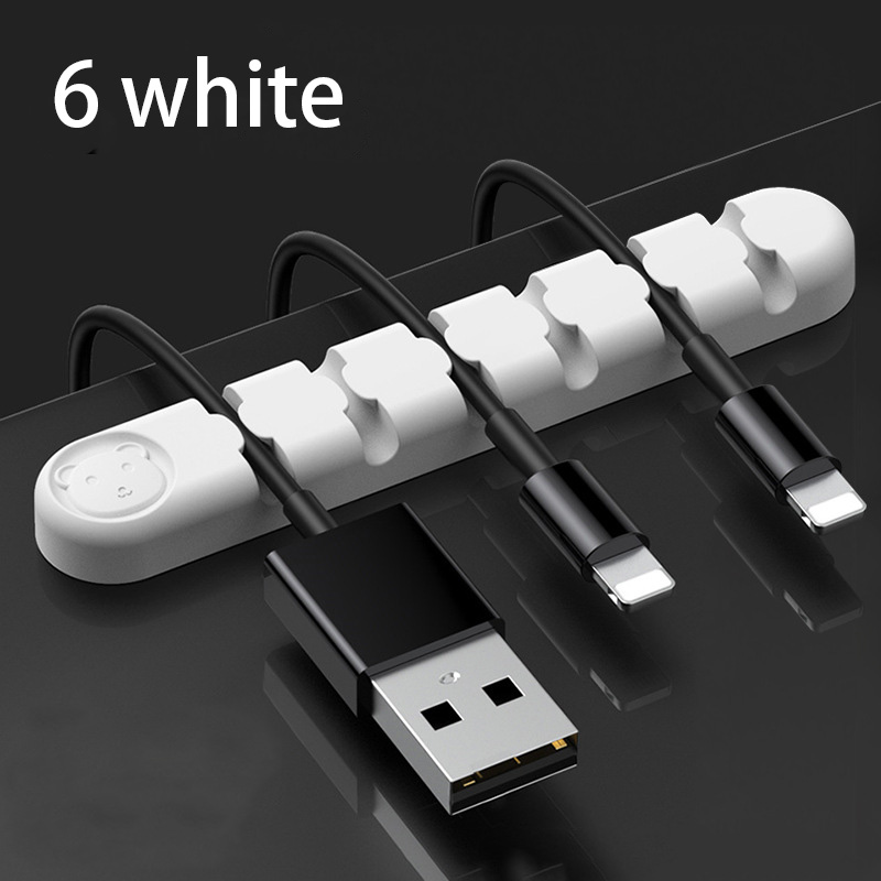Cable Organizer Silicone USB Cable Winder Desktop ... – Grandado