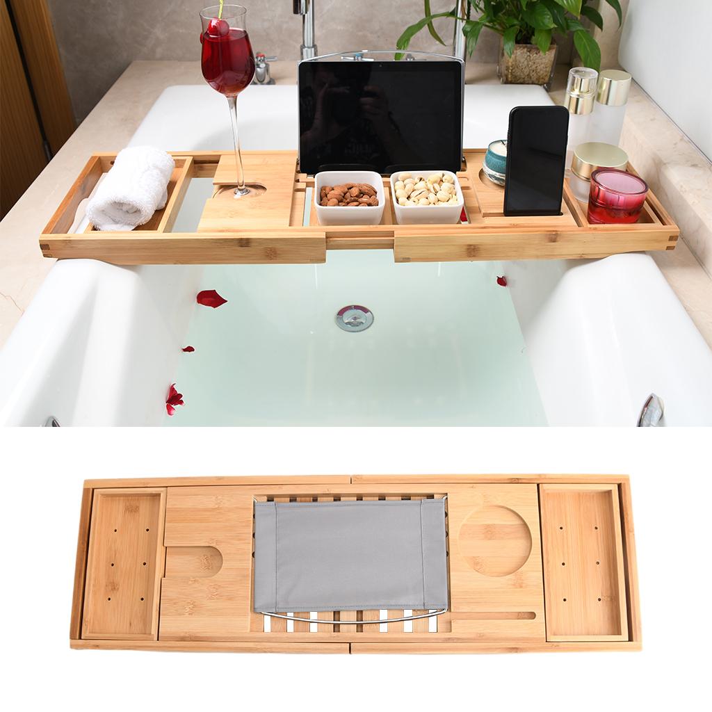 Expandable Bath Tub Tray 26.77-40.55inch Bathtub A... – Grandado