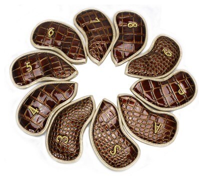 Latest golf iron headcover set crocodile skin PU h... – Grandado