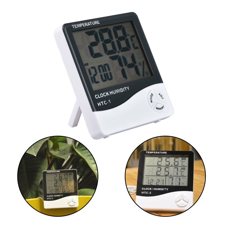 Indoor Room Specialty Clocks LCD Electric Temperat... – Vicedeal