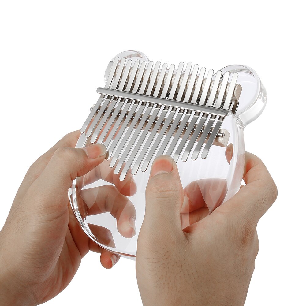 17 Keys Kalimba Thumb Piano Wood Mahogany and Tran... – Vicedeal