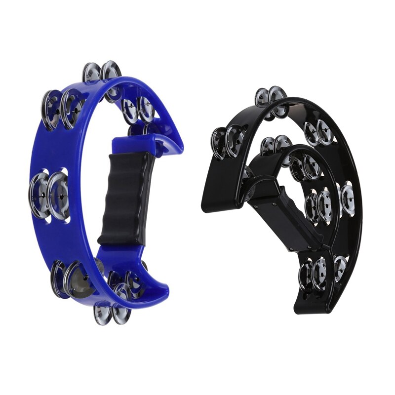 Musical Double Half Moon Tambourine Drum Kit Hi Ha... – Grandado