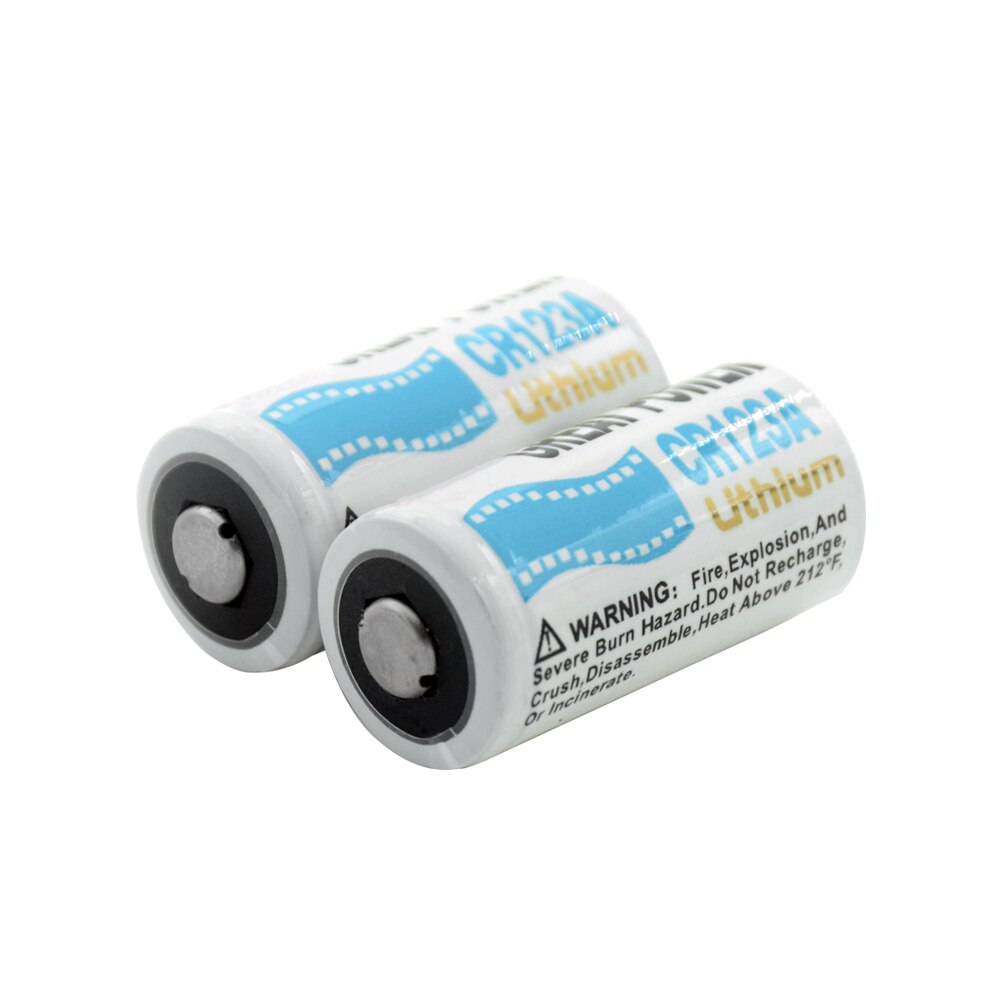 2 Pcs 3V 1300mAh CR123A K123A CR17345 LiMnO2 Batte... – Vicedeal