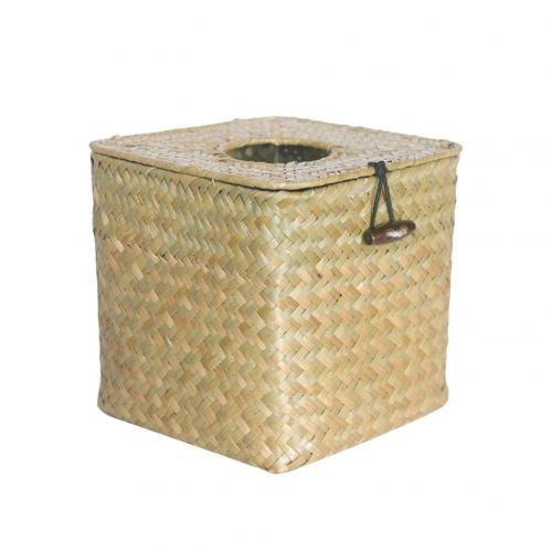 Vintage recipiente para papel seda de mimbre paja ... – Grandado