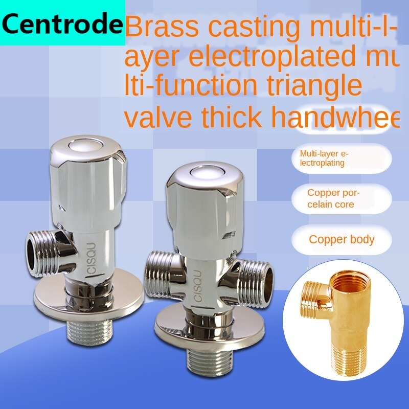 Brass triangle valve water stop valve 1/2IN 3/4IN ... – Vicedeal