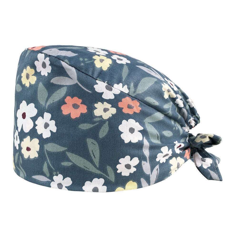 Small floral frosted cap adjustable work cap high ... – Grandado