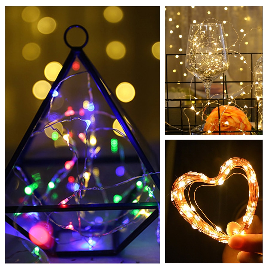 Solar Lamp Led String Zon Aangedreven Koperdraad S... – Grandado