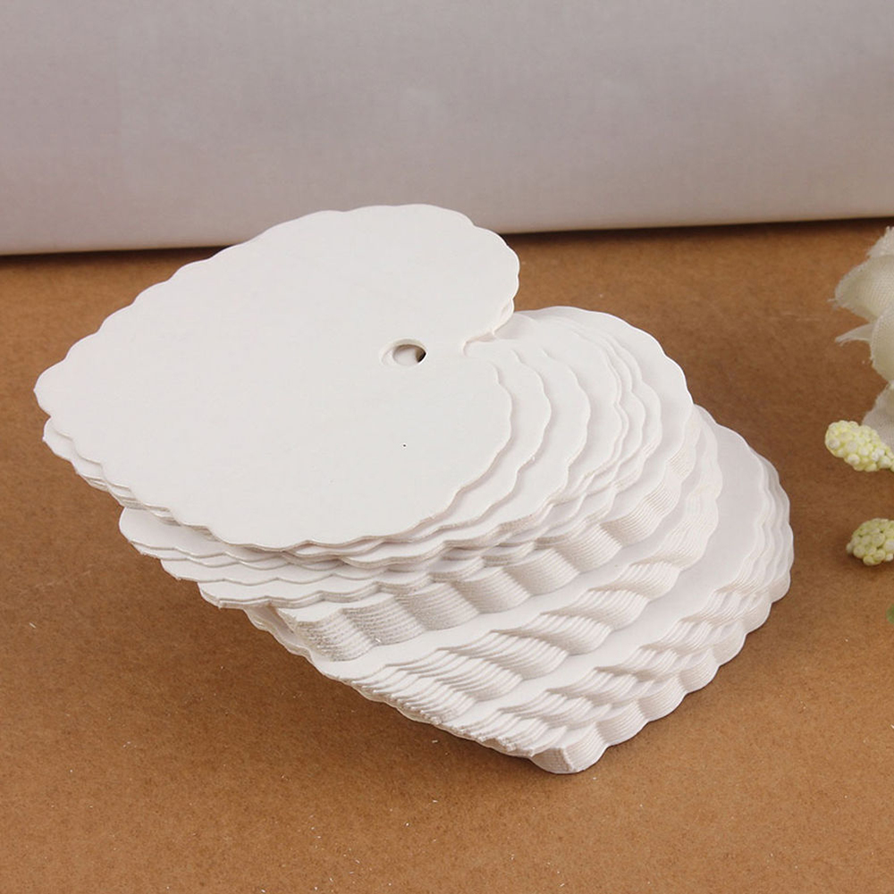 50PCS Heart Shape Craft Paper Hanging Tags Wedding... – Grandado