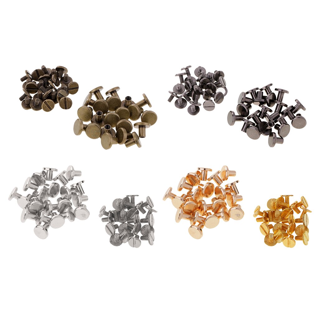 Set Van 80 Ronde Head Button Stud Ingelaste Schroe... – Grandado