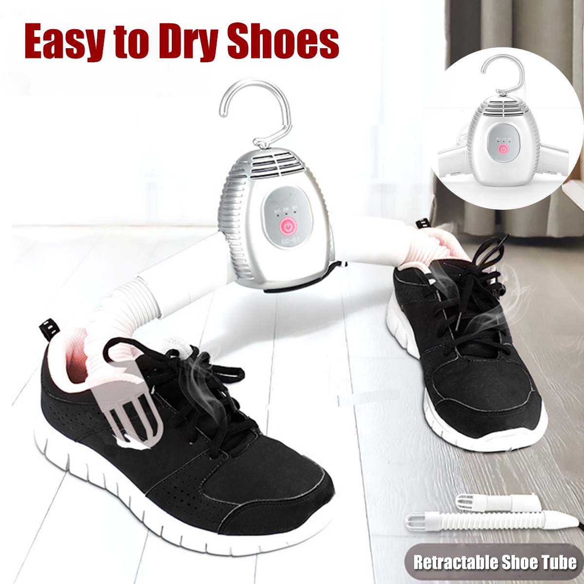 220V Portable Electric Clothes Drying Rack Smart A... – Grandado