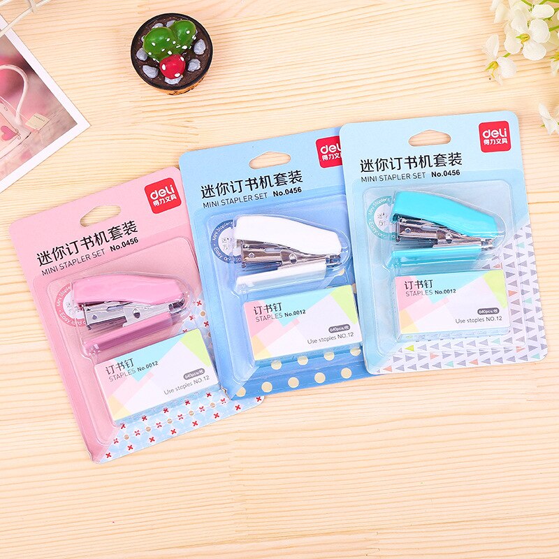 Mini Stapler 24/6 Plastic Stationery Set Kawaii St... – Vicedeal