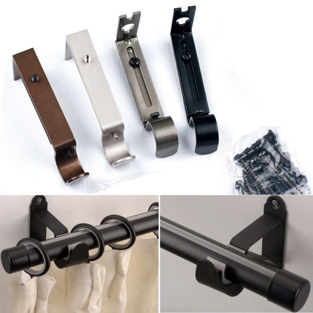 Adjustable Iron Window Curtain Rod Bracket Holder ... – Vicedeal