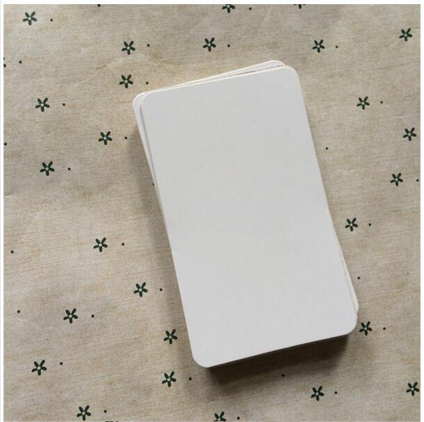 6 x 10cm tomma kraftpapper kort skiss ritning medd... – Vicedeal