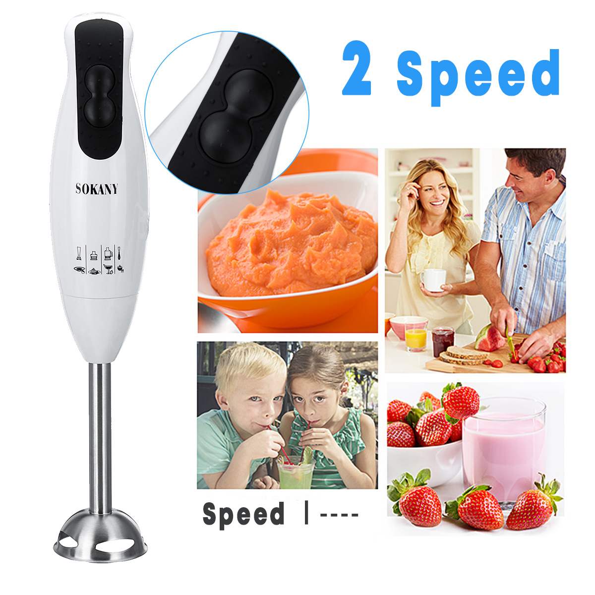 4 in 1 Electric Blender Immersion Hand Stick Blend... – Vicedeal