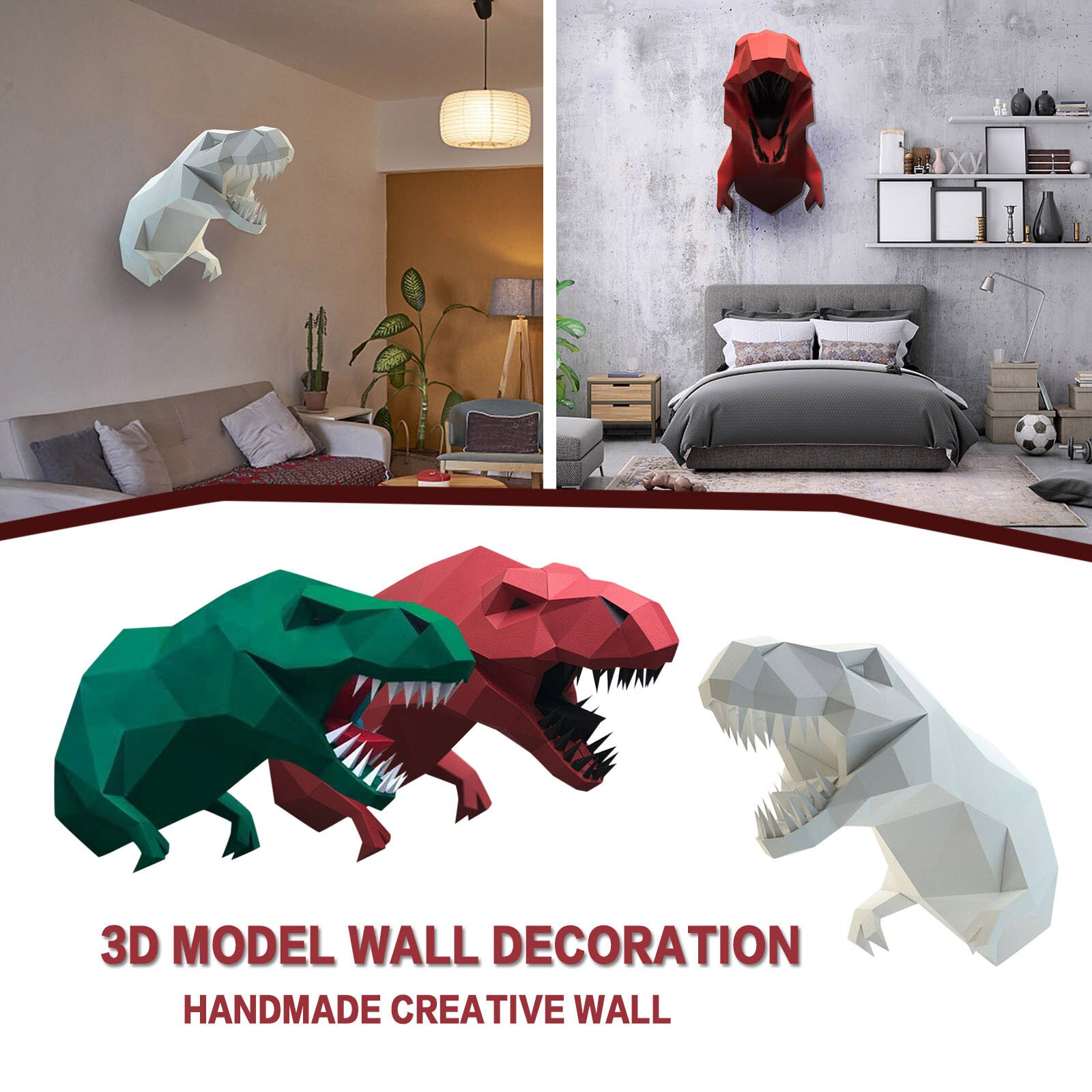 Bricolage 3D modèle décoration murale manuel tentu... – Grandado