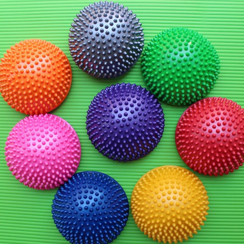 Inflatable Half Sphere Yoga Balls PVC Massage Fitb... – Grandado