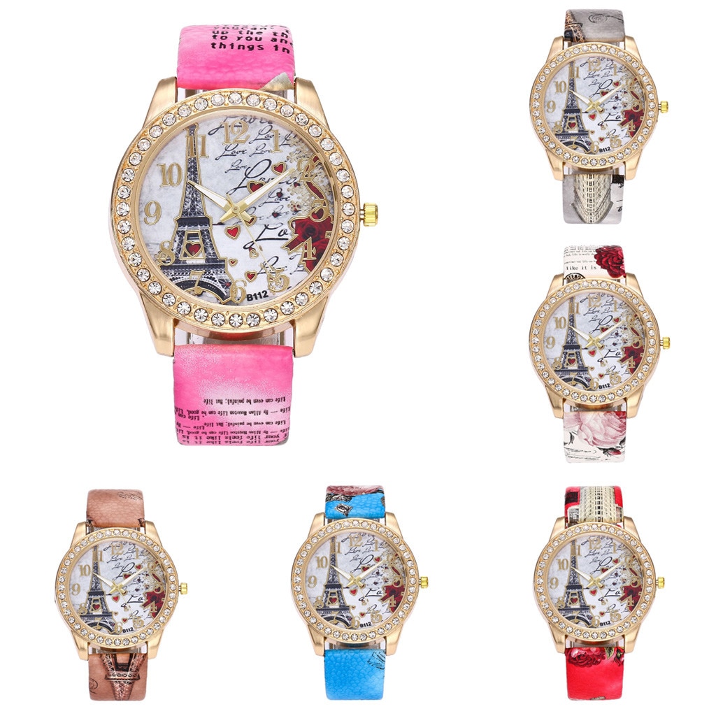 Vintage Paris Eiffel Tower Watch For Women Quartz ... – Vicedeal