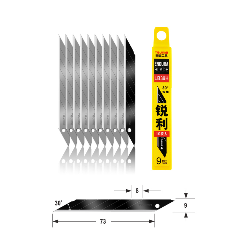 TAJIMA LB39H 30° Angle 9mm Spare Blade 10PCS A-Typ... – Grandado