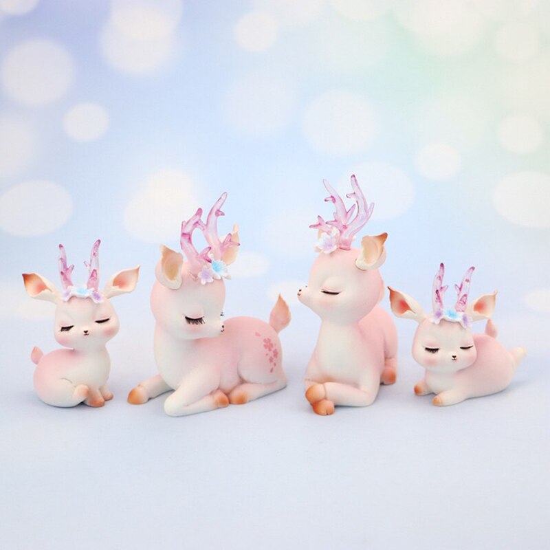 Cute Fawn Figurines,Mini Statue,Toy,Miniature Scul... – Grandado