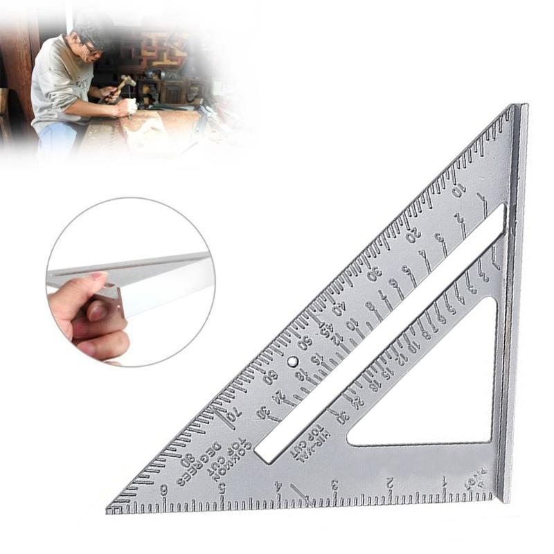 Triangle Square Ruler Aluminum Alloy Speed Protrac... – Grandado