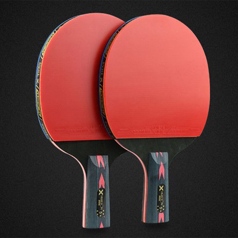 2 Pcs Rubber Carbon Table Racket Set Super Powerfu... – Grandado