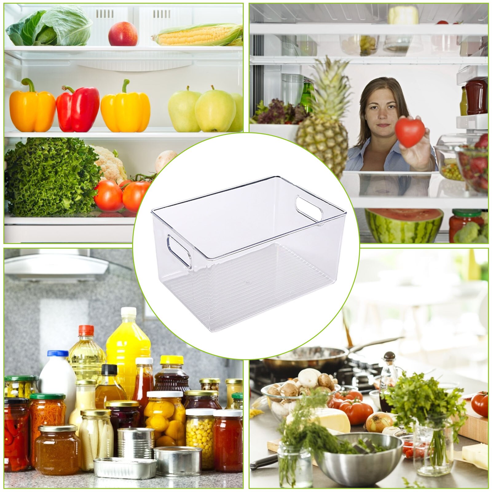 Kitchen Storage Organization Clear Pantry Refriger... – Grandado