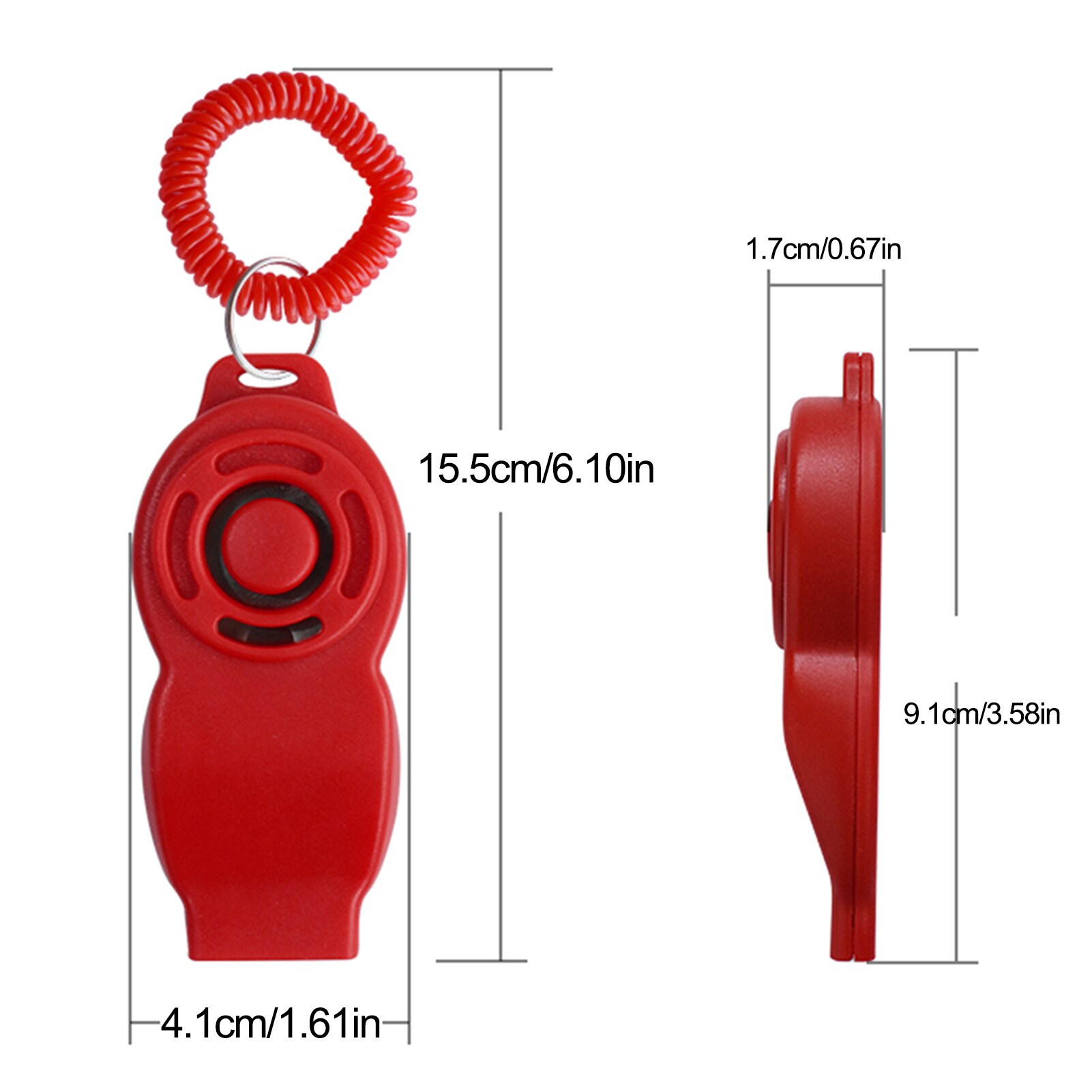 6Pcs 2 In 1 Hond Clickers En Fluitje Outdoor Train... – Grandado