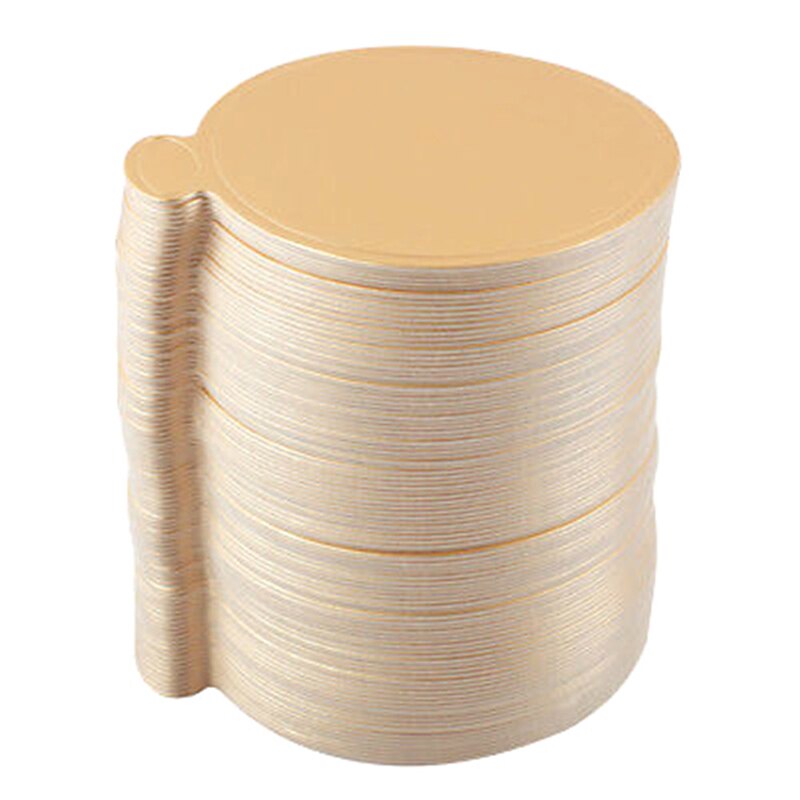 100 Stks/set Ronde Mousse Cake Boards Goud Papier ... – Grandado