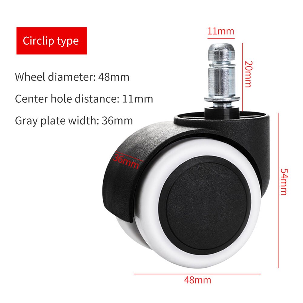 Universal mute caster 50kg hjul ersättning kontors... – Vicedeal