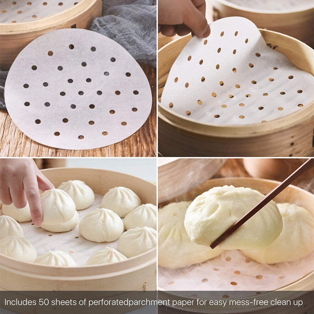 1Tier 8inch Bamboo Steamer Fish Rice Vegetable Sna... – Grandado