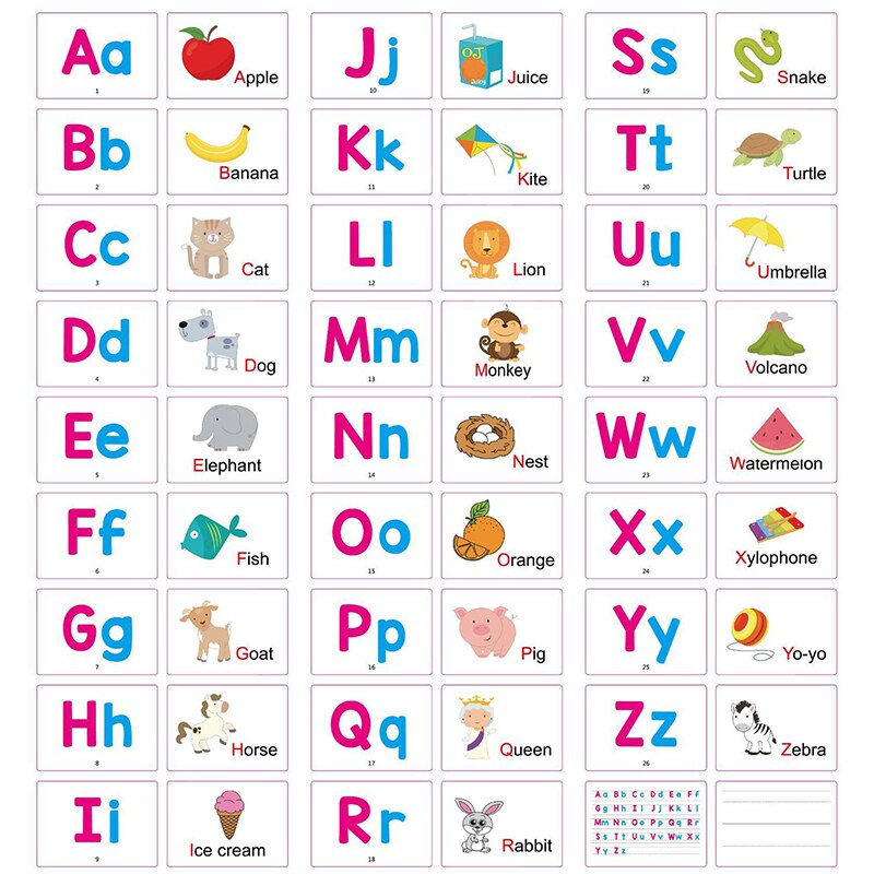 27 Alphabet Fun Flash Cards Preschool to Kindergar... – Grandado