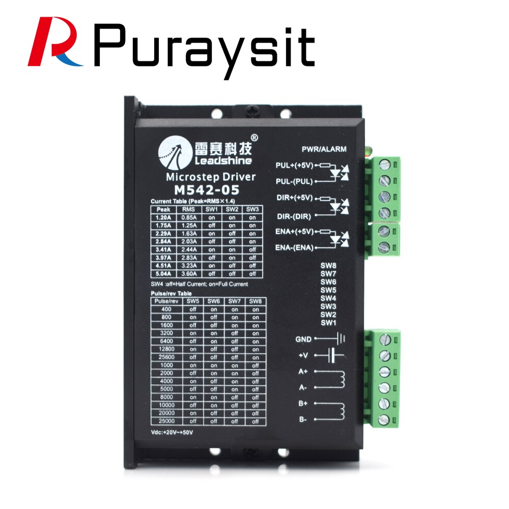 M542-05 Leadshine NEMA17 NEMA23 2 Fase Stappenmoto... – Grandado