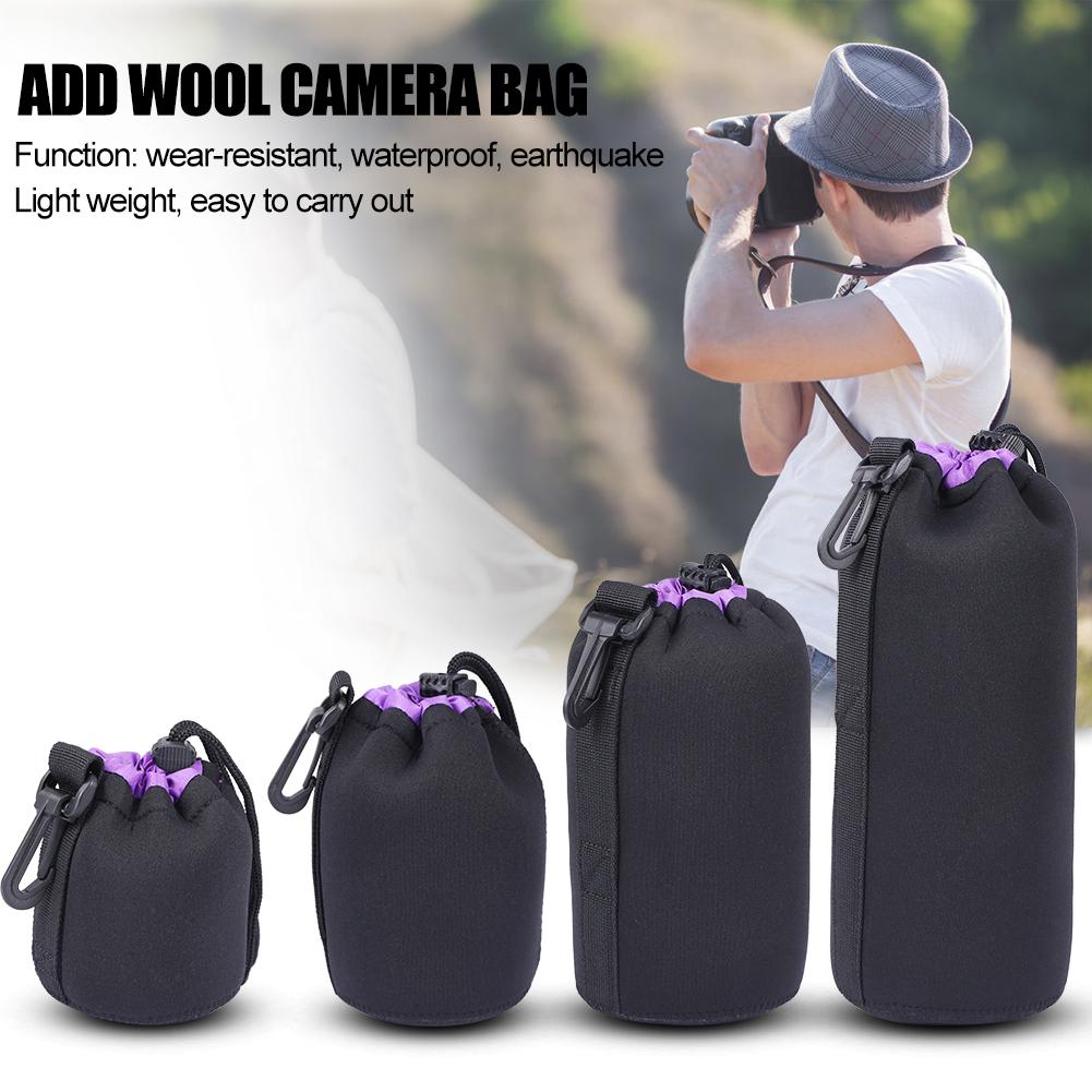 Drawstring Camera Lens Neoprene Bag Thick Protecti... – Grandado