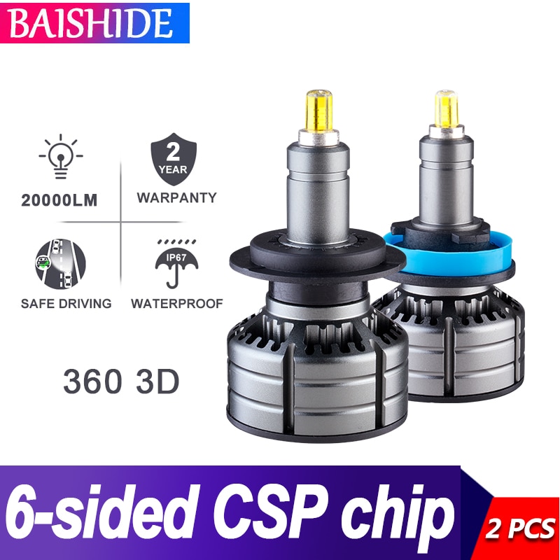 H11 tågelygter h7 led 20000lm h8 hb3 9005 hb4 h1 ... – Grandado