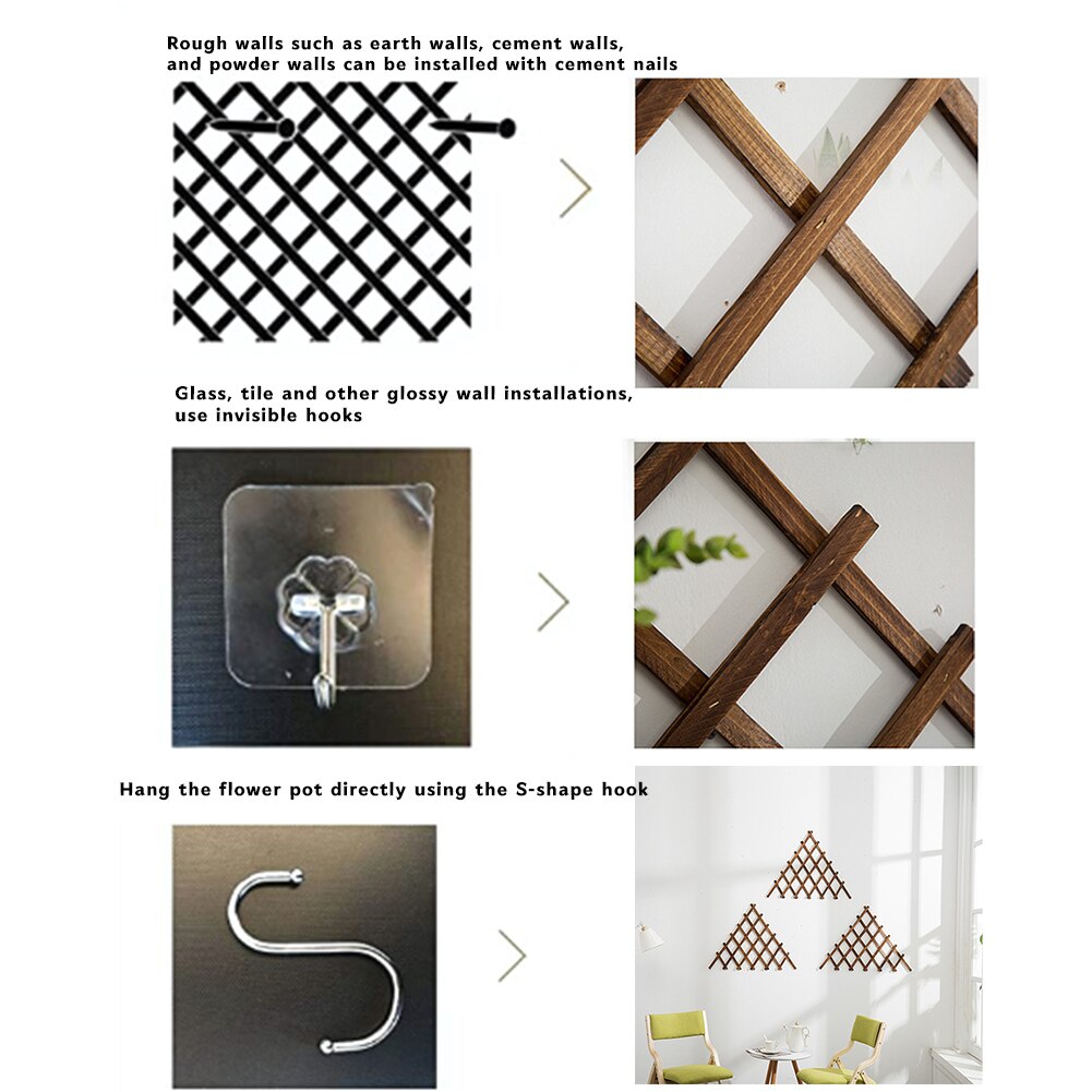 Muur Hout Rooster Hek Tuin Houten Driehoek Trellis... – Grandado