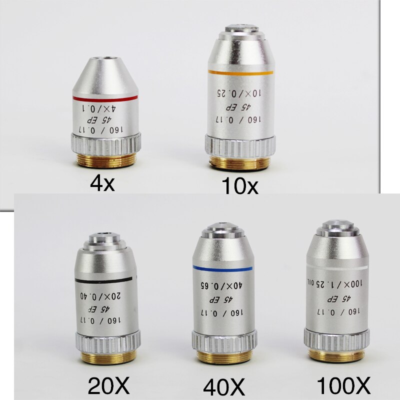 Semi Plan Achromatic Objective Lens 4X 10X 20X 40X... – Grandado