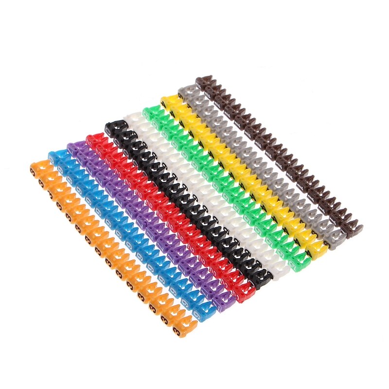150 Pcs/Set Cable Markers Colourful C-Type Marker ... – Grandado